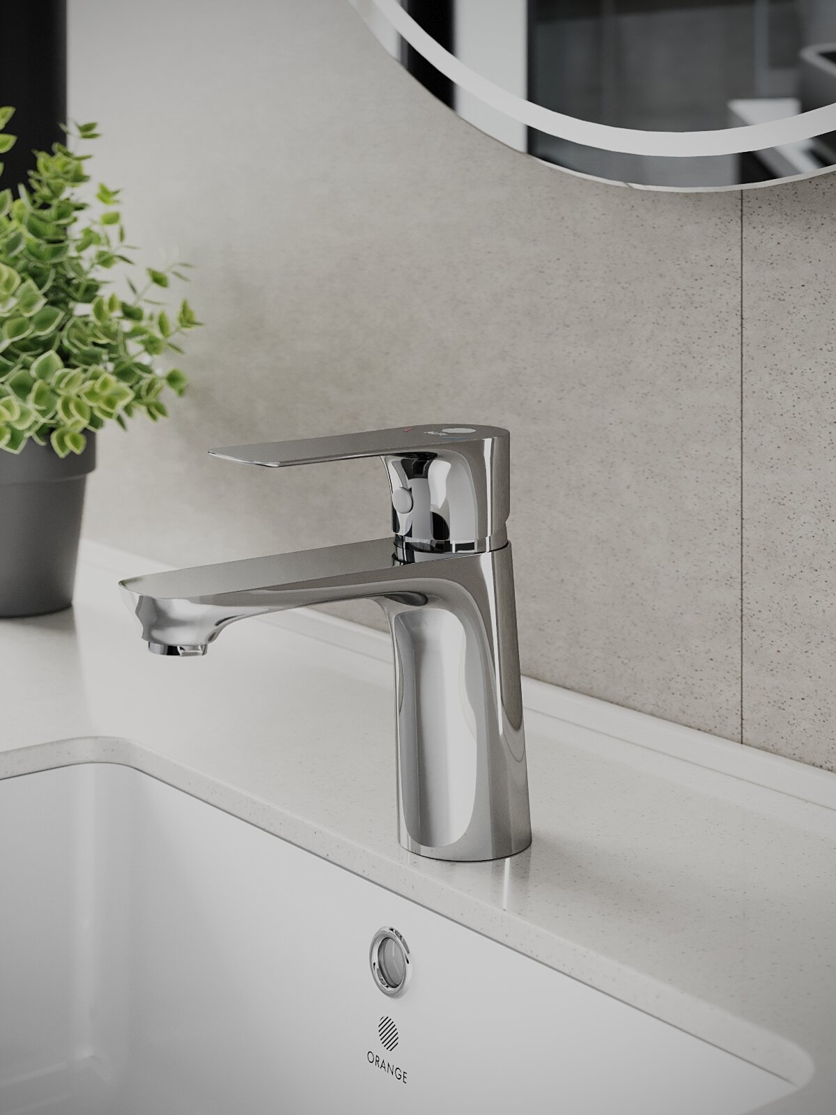 Смеситель для раковины Orange Aristo M19-021cr однорычажный, хром