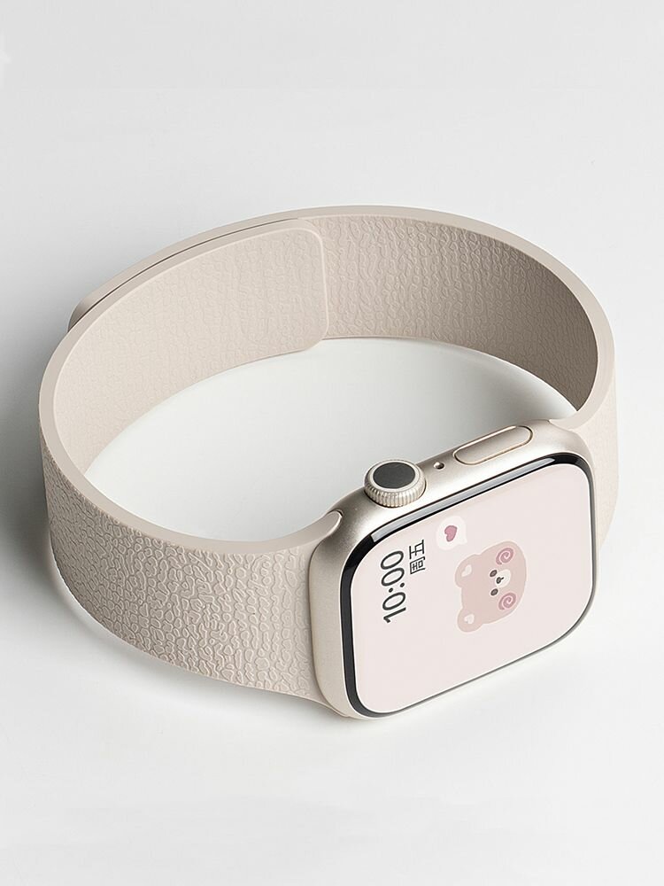 Силиконовый магнитный ремешок без пряжки, подходит для Apple Watch серий 1-9, SE/10, 42-44-45-46-49мм сменный ремешок для часов 42-49мм для Apple Watch SE