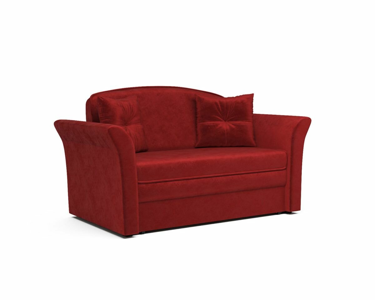 Диван Mebel-ars Малютка №2 вельвет (бархат) Бархат красный