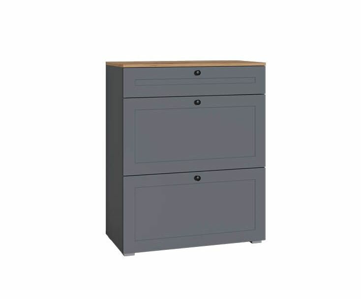 Тумба для обуви Mobi Остин 16.121 Серый Графит 0162 РЕ/Дуб Вотан