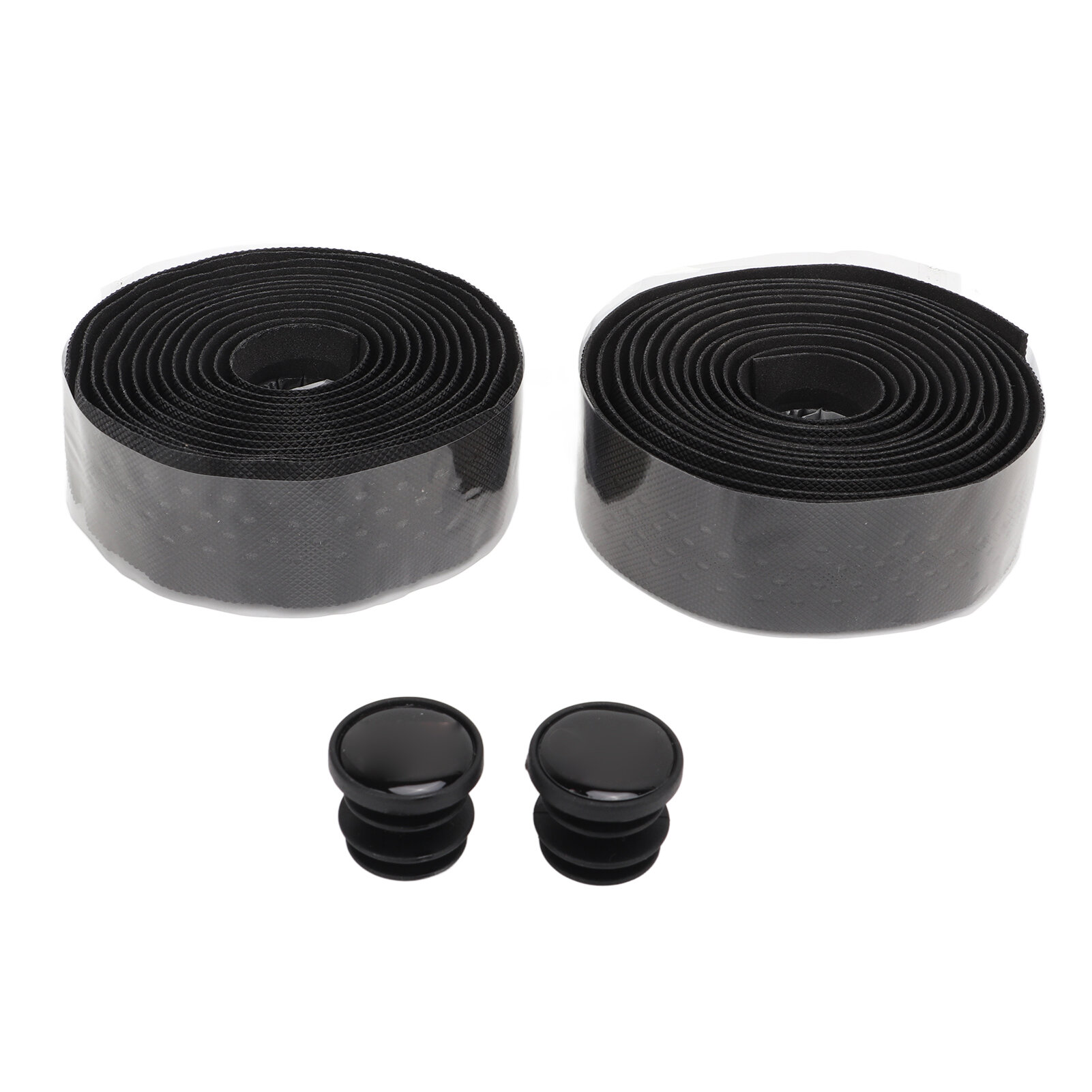 Обмотка руля велосипеда из искусственной кожи с сотовой структурой, дышащая, с клейкой основой, для шоссейных велосипедов, черная.