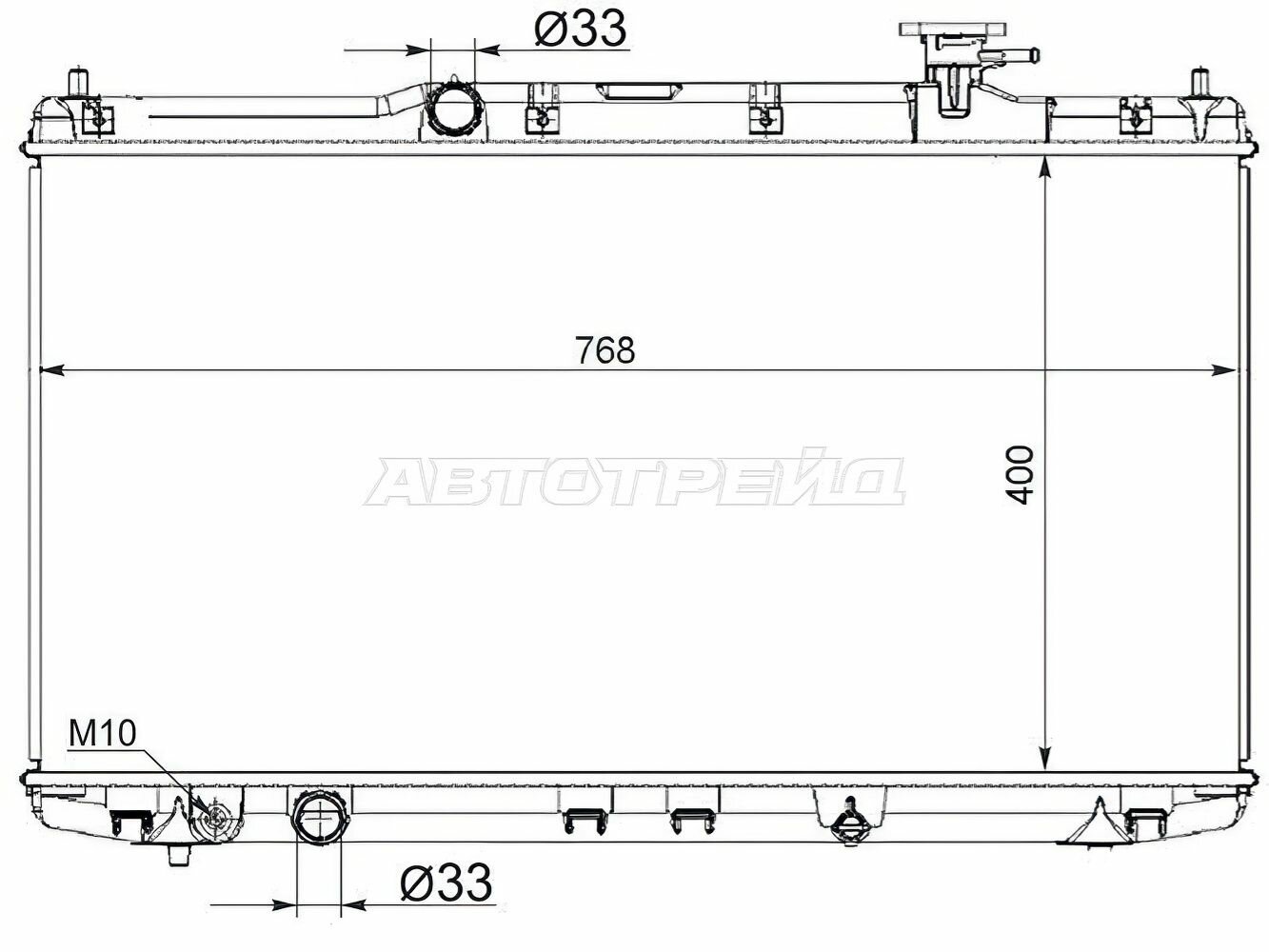 Радиатор охлаждения двигателя для Хонда Аккорд арт HD0003CR SAT