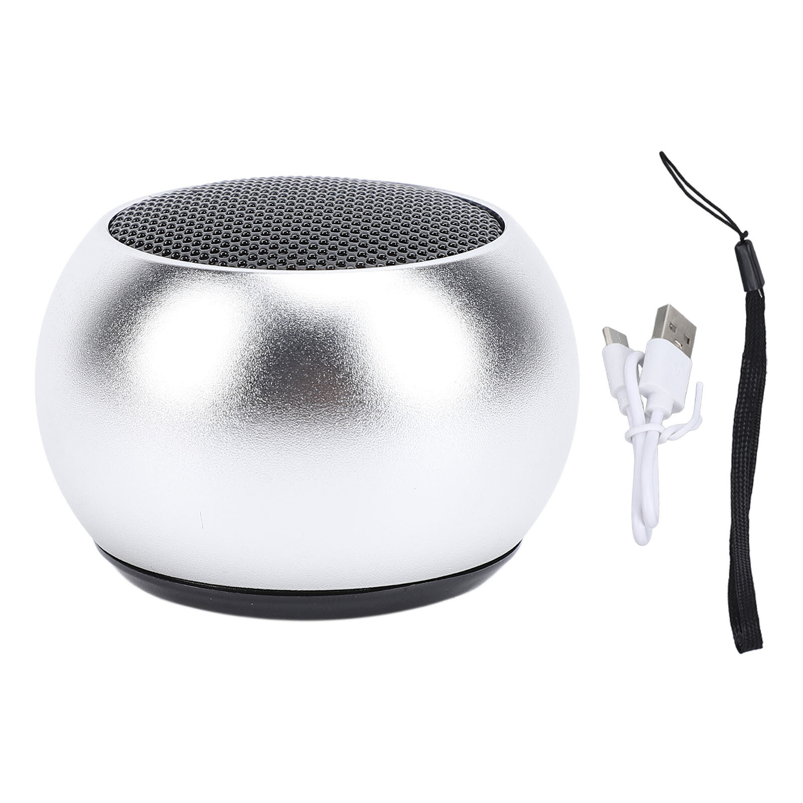 Мини-динамик BT, стерео, 300 мАч, портативный, для улицы серебро