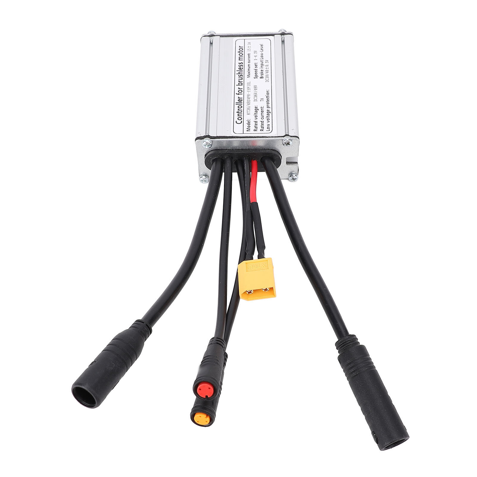 Контроллер двигателя 36 В 48 В 6 трубок 250 Вт 350 Вт Контроллер синусоидальной волны с ламповой линией и водонепроницаемым разъемом для электровелосипеда