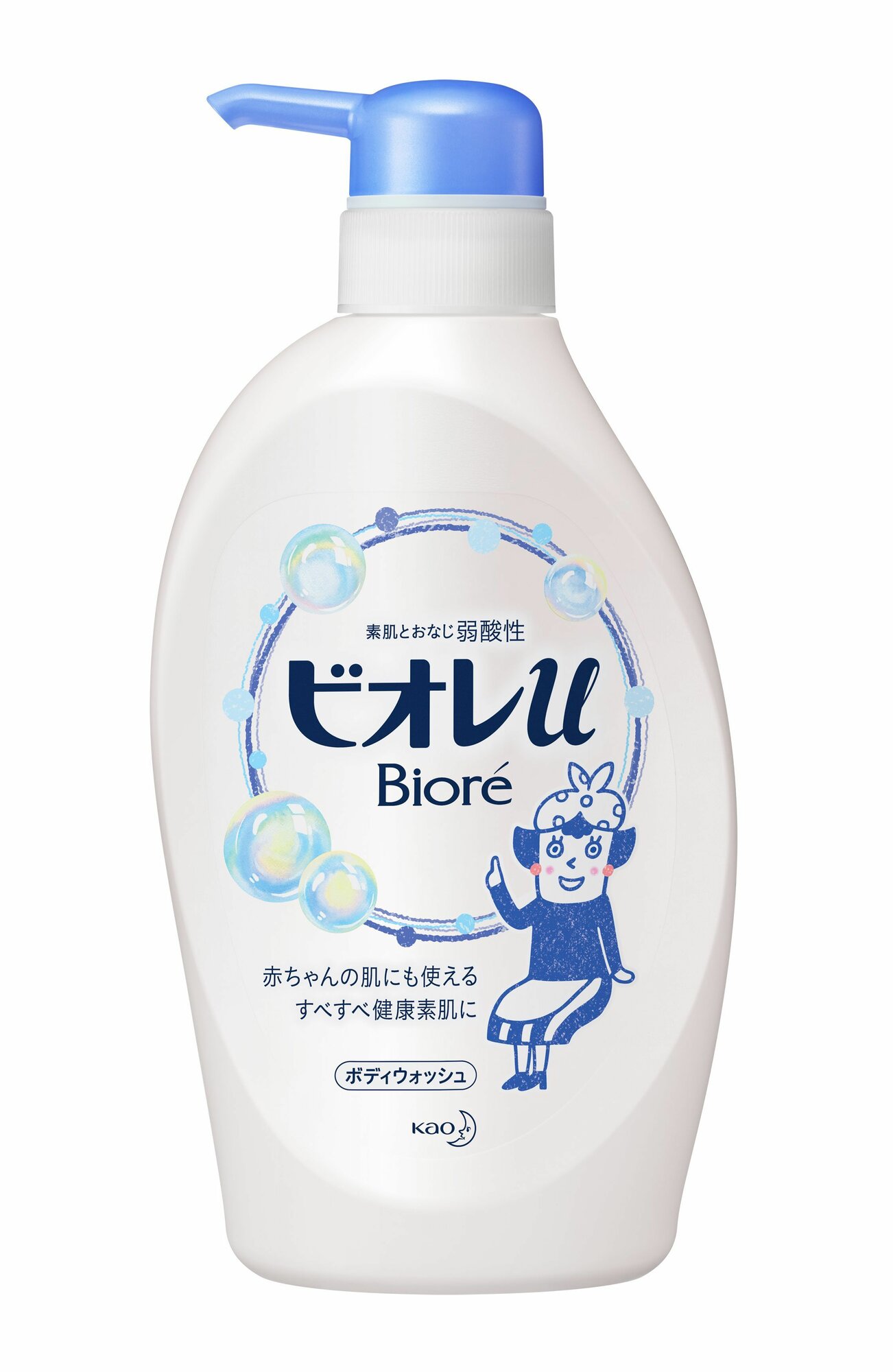 Жидкое мыло для тела KAO Biore Мягкая Свежесть с освежающим цветочным ароматом 480 мл