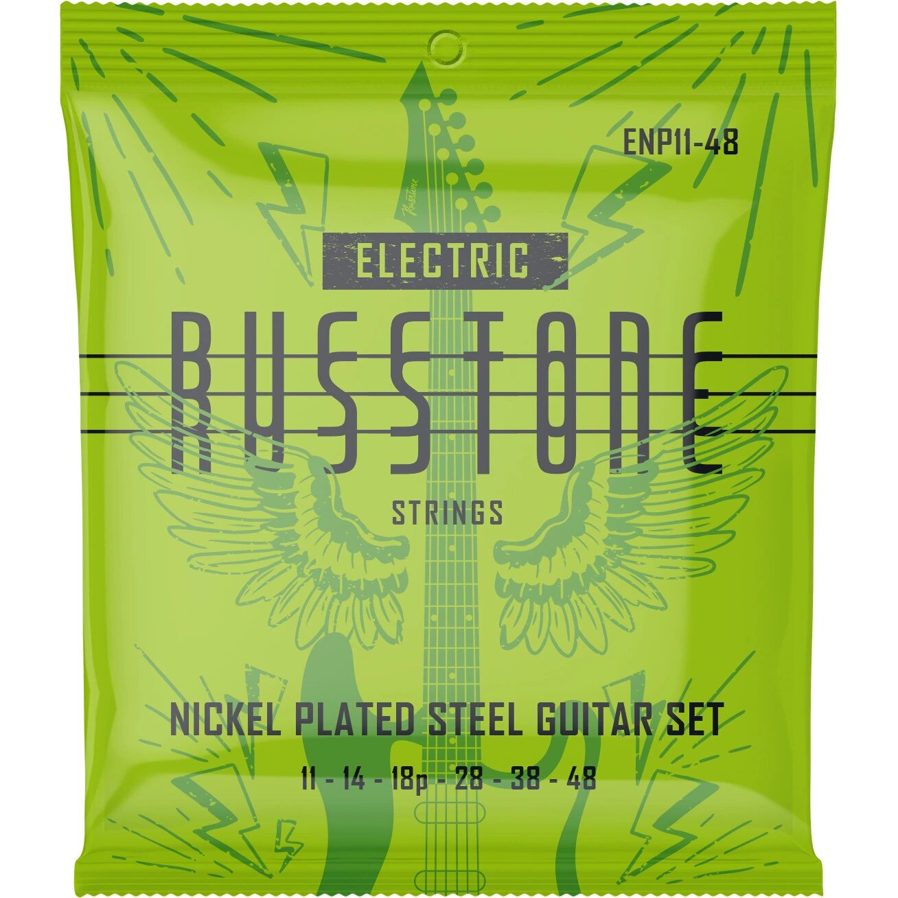 Струны для 6-струнной электрогитары Russtone ENP11-48