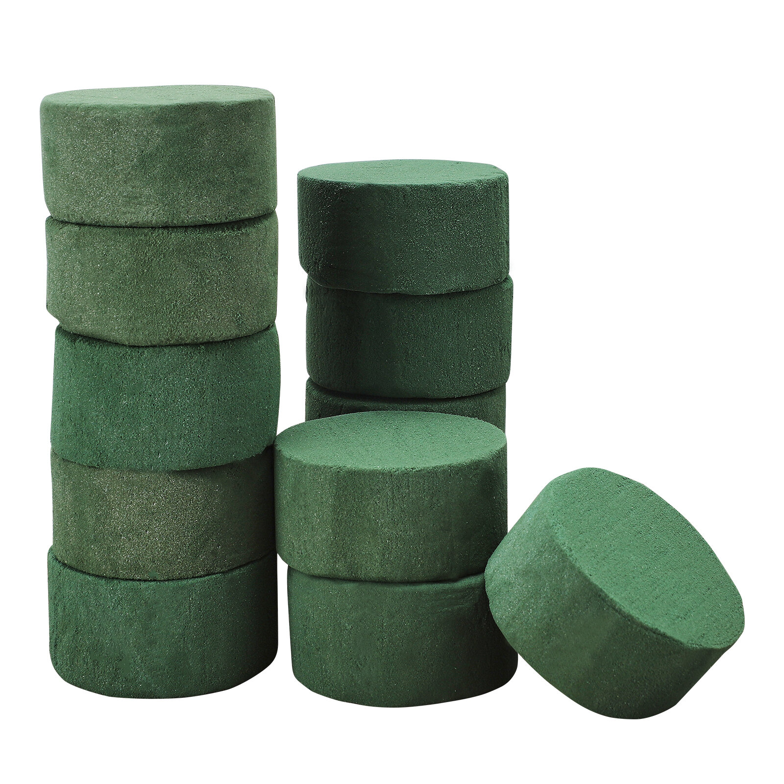 12pcs Floral Foam Round Dried Flower Blocks Handmade Arrangement Materials