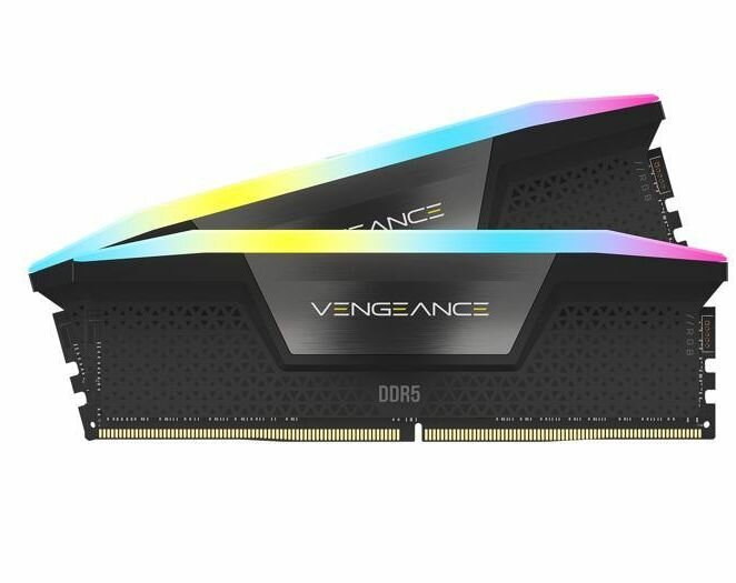 Оперативная память Corsair VENGEANCE RGB (CMH32GX5M2D6000C36) DIMM DDR5 32 ГБ - 2 шт, 6000 МГц