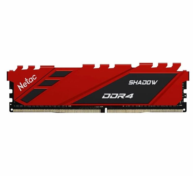 Оперативная память Netac Shadow (NTSDD4P32SP-16R) DIMM DDR4 16 ГБ - 1 шт, 3200 МГц