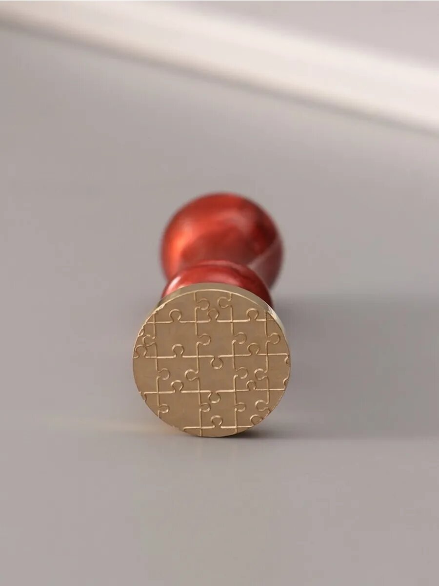 Элегантная печать для сургуча с дизайном "Пазл"