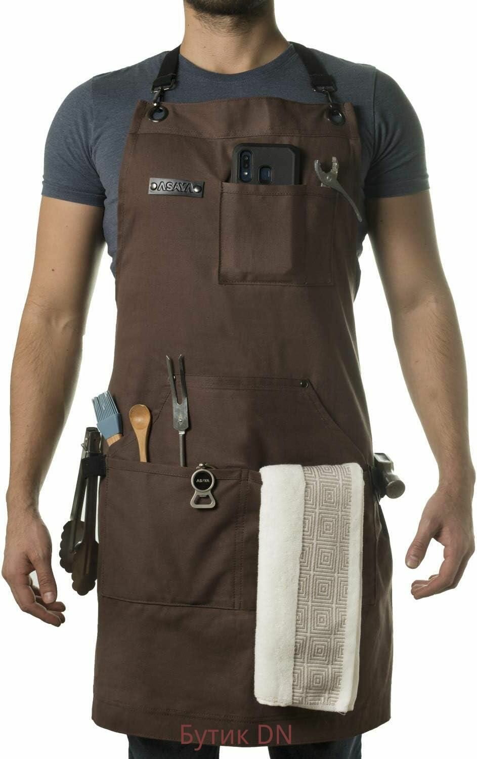 DINGXIAN Универсальный фартук поварской и барбекю