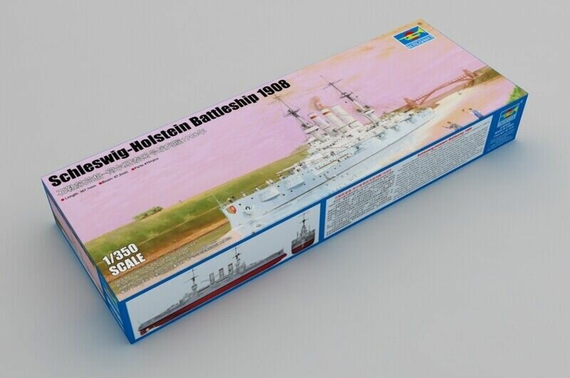 Trumpeter 05355 1/350 Модель Линкор Шлезвиг-Гольштейн 1908 модель Корабль