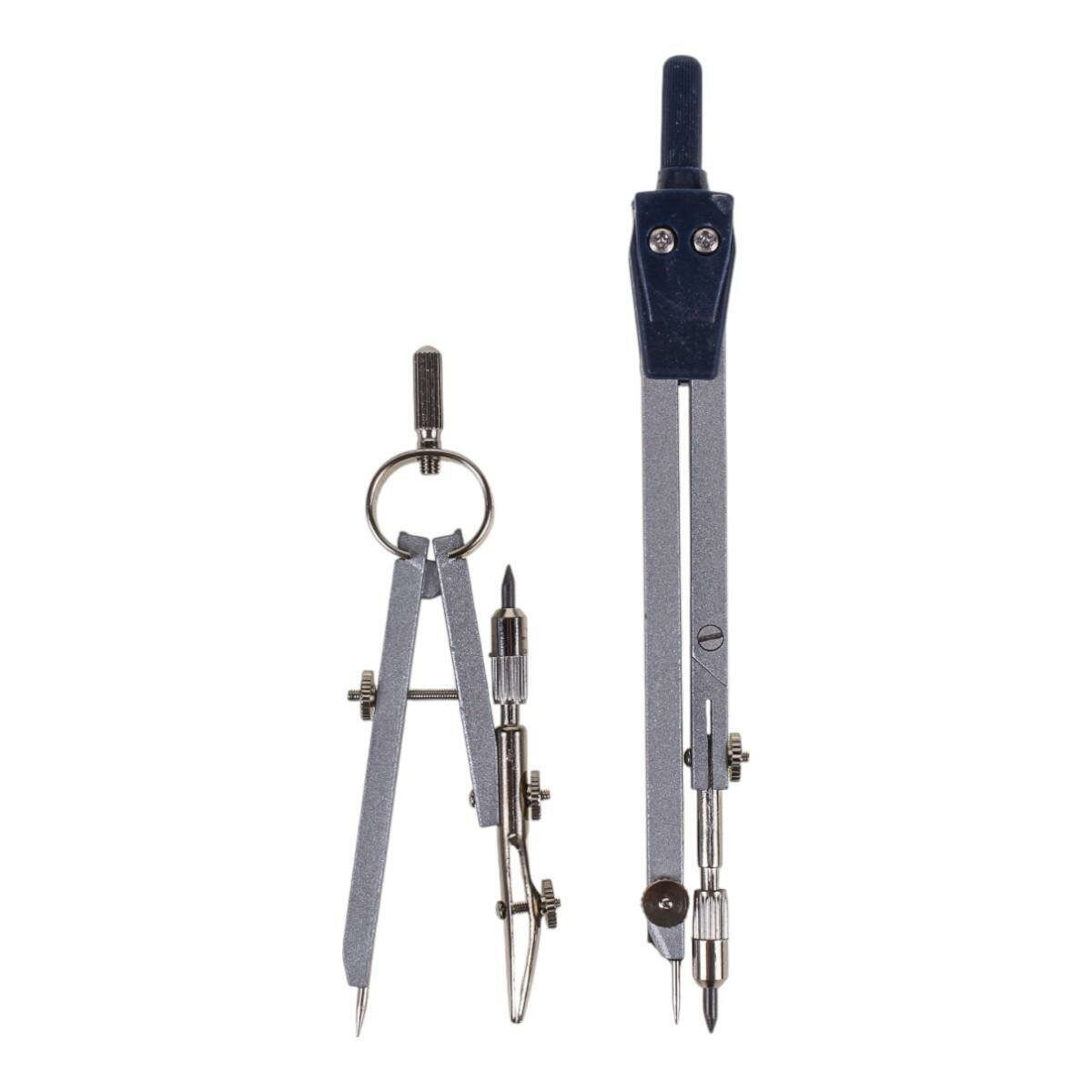 Готовальня 7 предметов, циркуль, линейка, карандаш, кейс для черчения