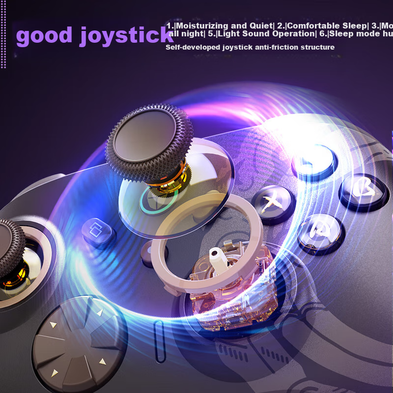 ThundeRobot G50 PLUS 3-Mode Wireless Gaming Controller Gold Black Switch-like Xbox Hall Joystick Hall Trigger Bluetooth Motion Sensing PC Computer Wild Double Shadow Wonderland