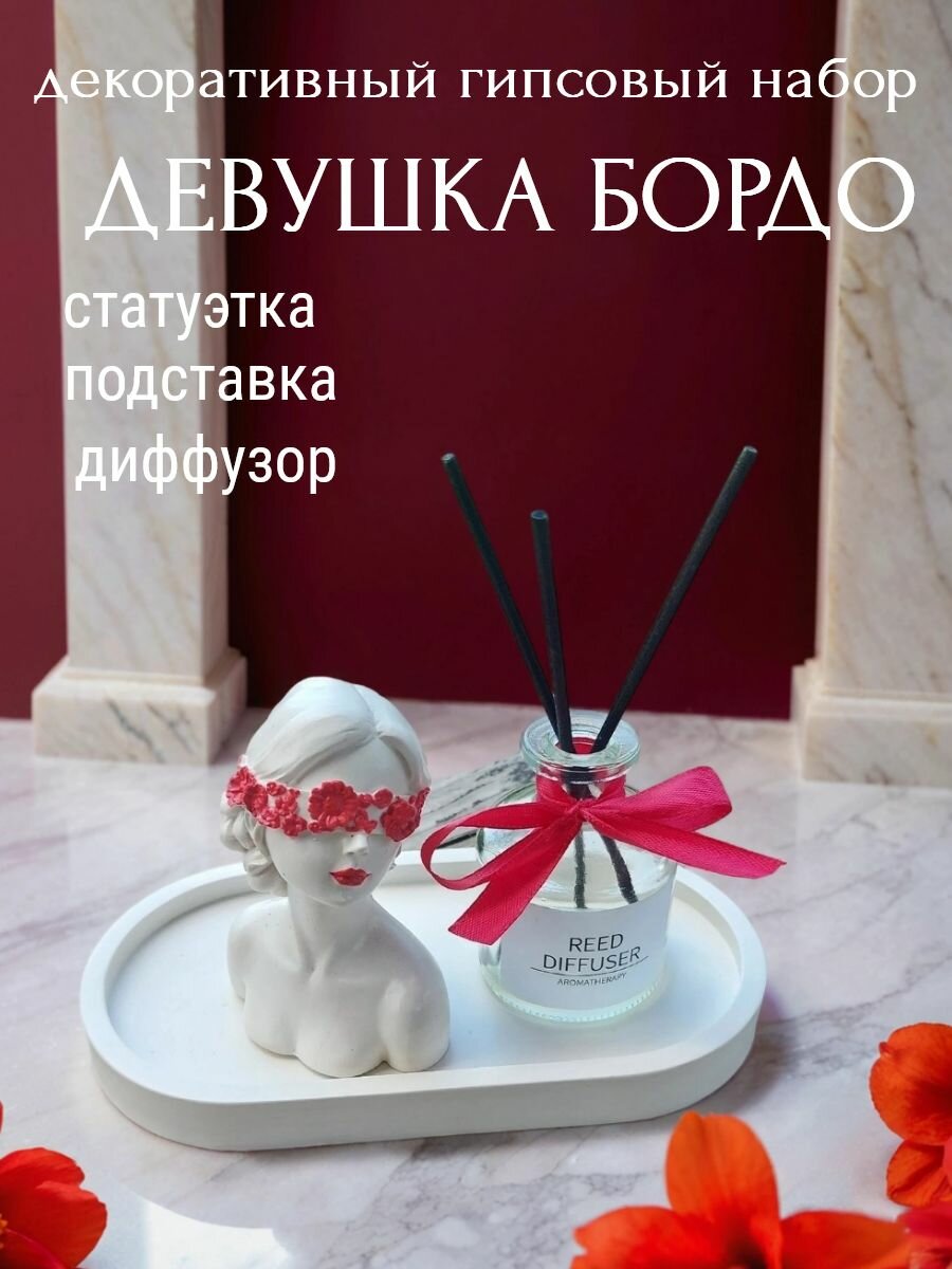Декоративный набор гипсовый Девушка Арома