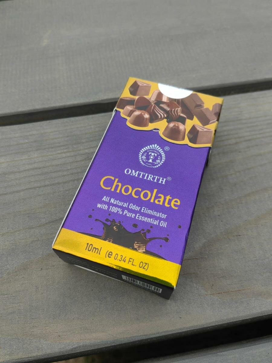 CHOCOLATE All Natural Odor Eliminator, Omtirth (шоколад натуральное ароматическое масло, Омтирт), 10 мл.
