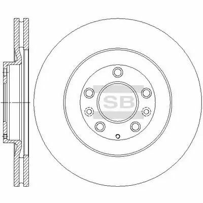 Диск тормозной передний Mazda CX-9 3.5/3.7 06> CX-7 2.3/2.2D 06-12