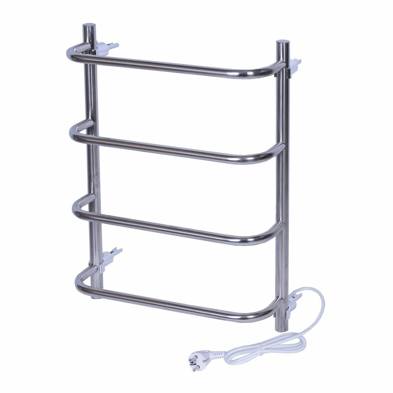 Электрический полотенцесушитель Мост с греющим кабелем Матовый RAL 9005 400x600 Кнопка + Пластик