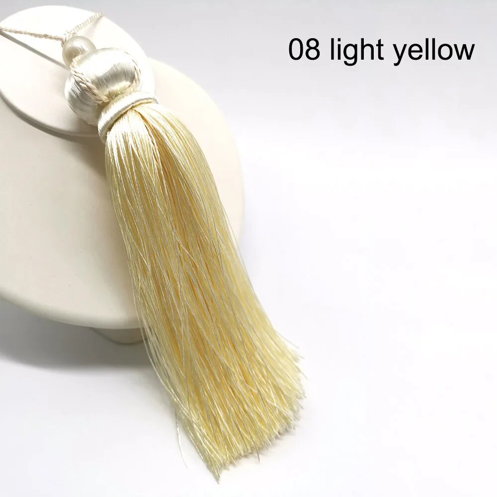 Кисточка декоративная JING-SDIY 18 см полиэстер Светло-желтый, 08 light yellow