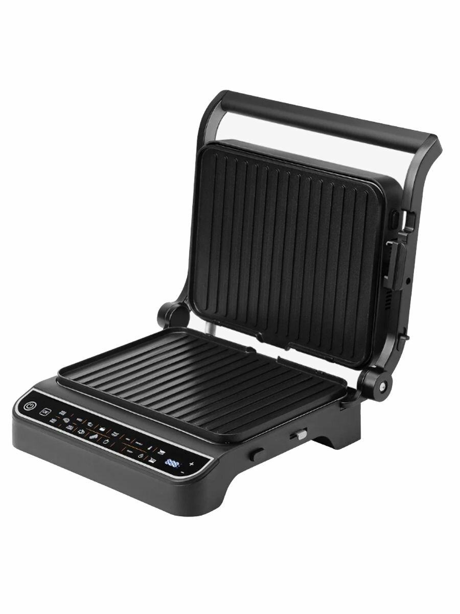 Электрогриль Stonberg Grill Pro G500 электрический контактный, грильница для дома мощная с антипригарным покрытием, пресс для стейков и овощей, гриль для кухни настольный, подарок