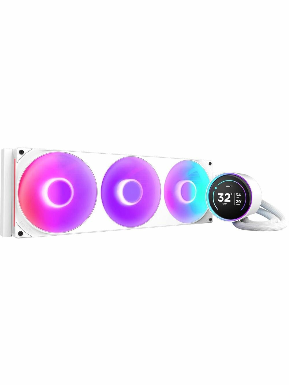 Система жидкостного охлаждения NZXT Kraken Elite 420 RGB White (RL-KR42E-W2)