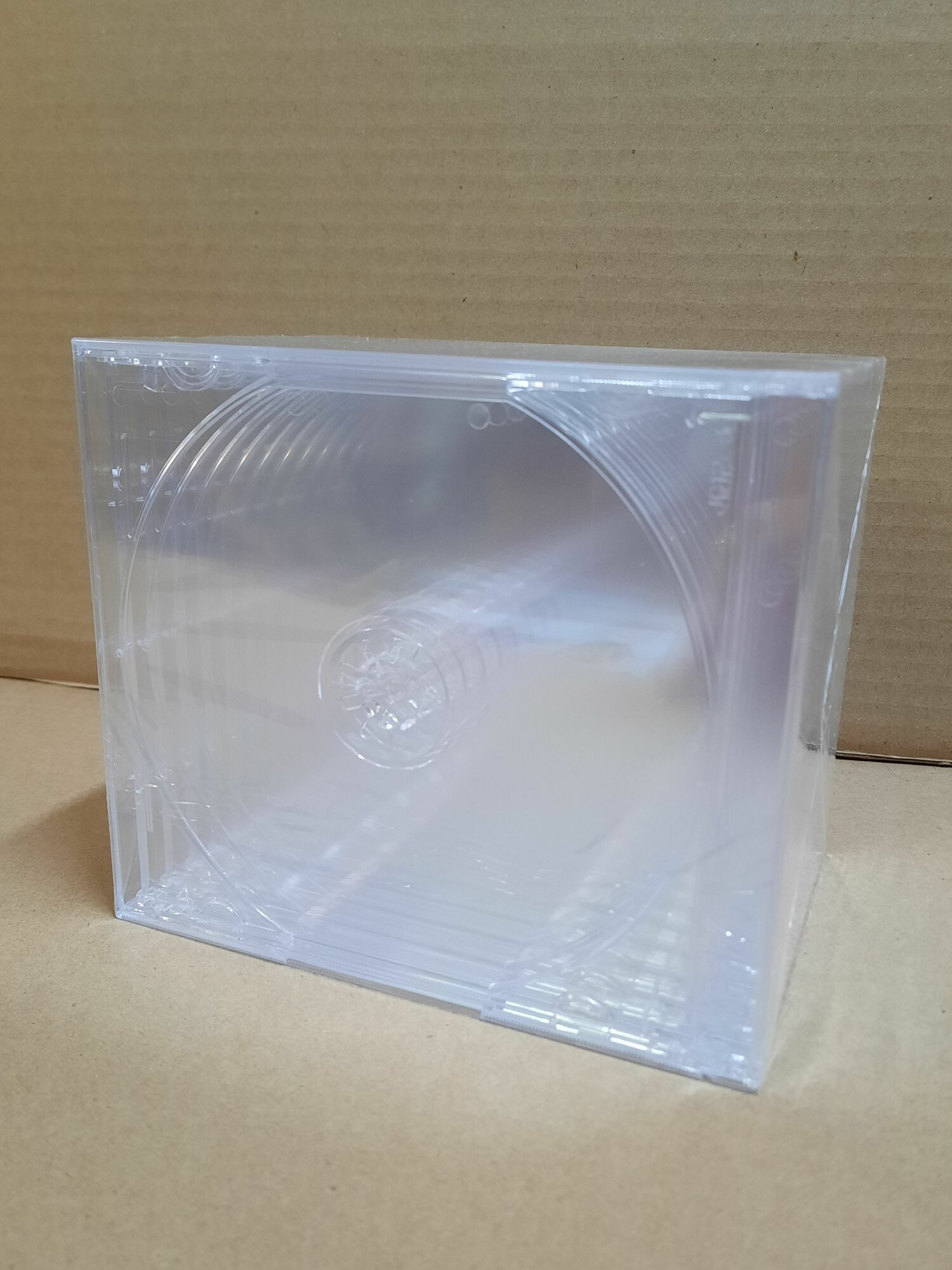 Футляр для 1 CD диска Jewel, прозрачный трей, 10,4 мм, упаковка 10 шт.