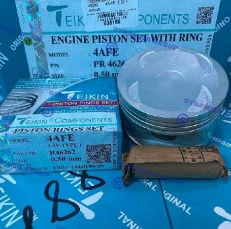Поршни+кольца TEIKIN TOYOTA 46262 4A-FE 0,50 + кольца