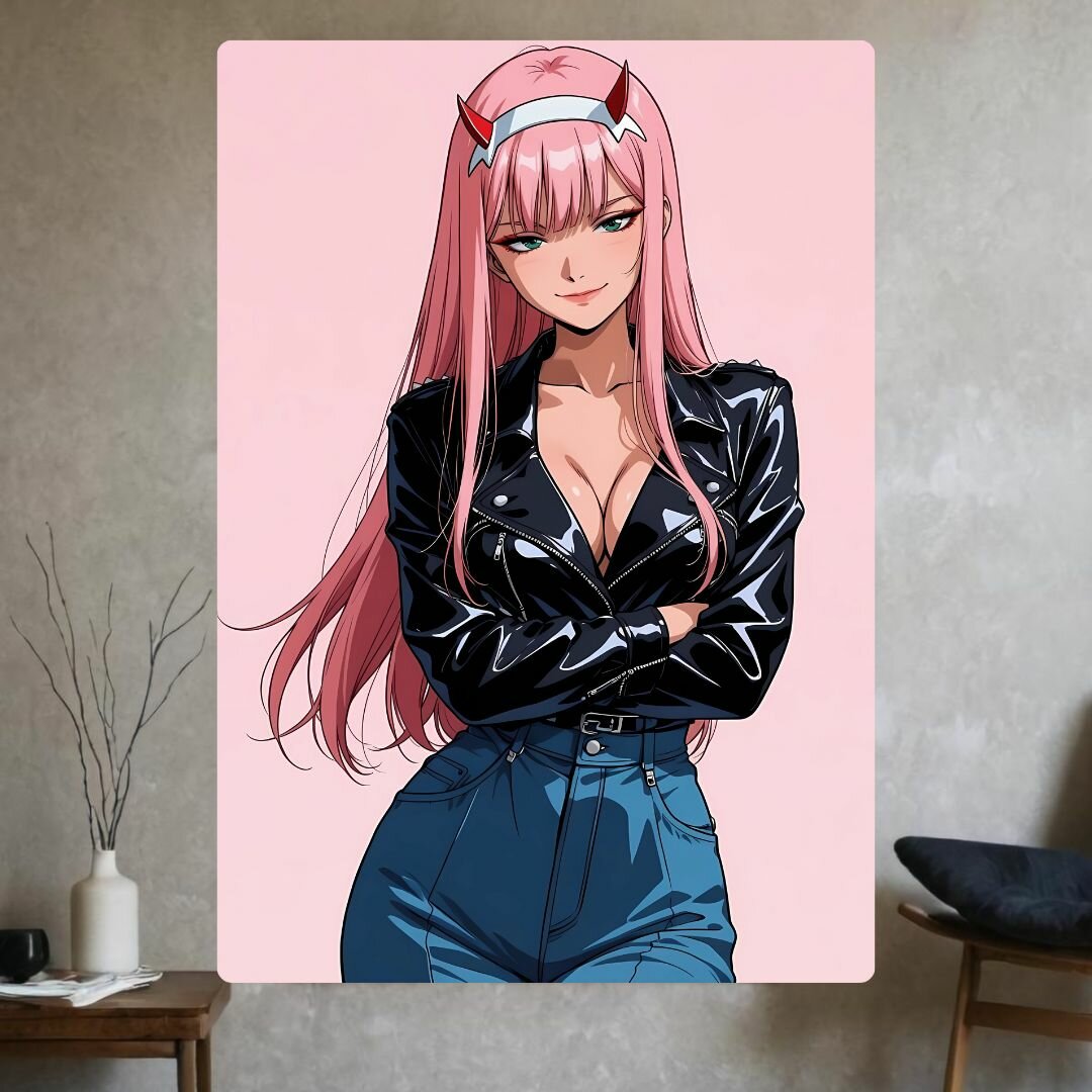 Картина на металле (аниме - Милый во франксе) Zero Two, 20*30см