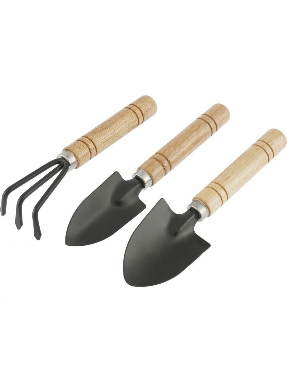 Набор по уходу за комнатными растениями, деревянные рукоятки, 3 предмета, Palisad 63043