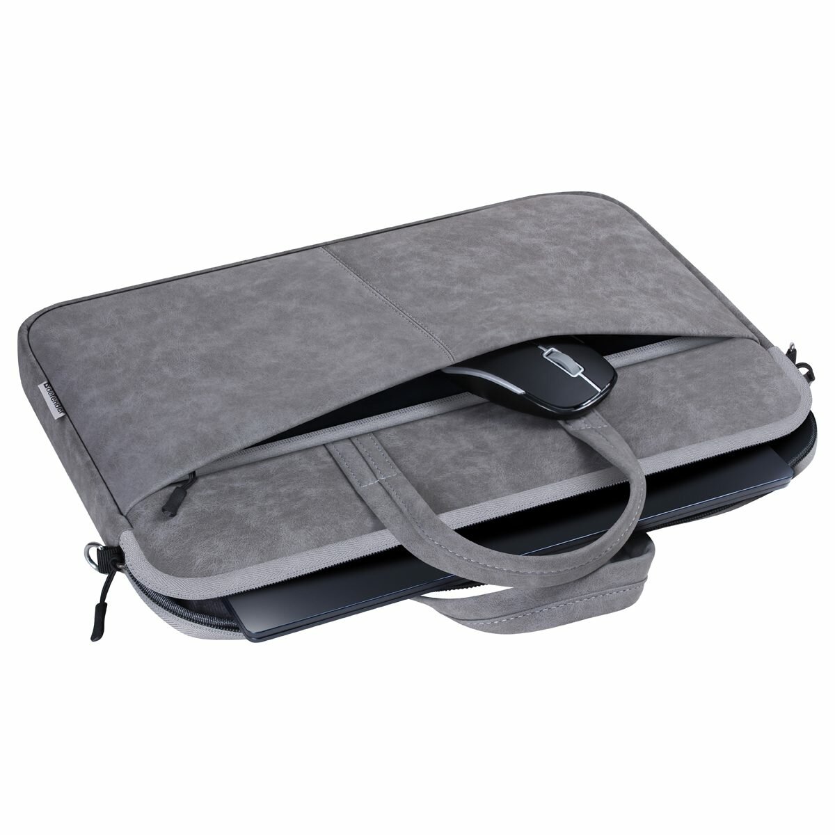 Сумка для ноутбука 15.6" Defender Solid, полиуретан, серый, карман (26088)
