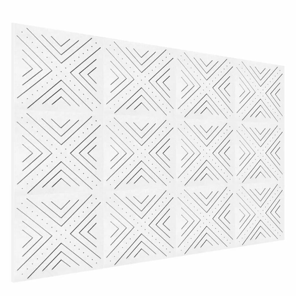 BEIYIN 12 шт акустические панели, 30x30x0,9 см Студия звукозаписи Снижения шума звукоизоляция для дома и офиса панель Декор-белый