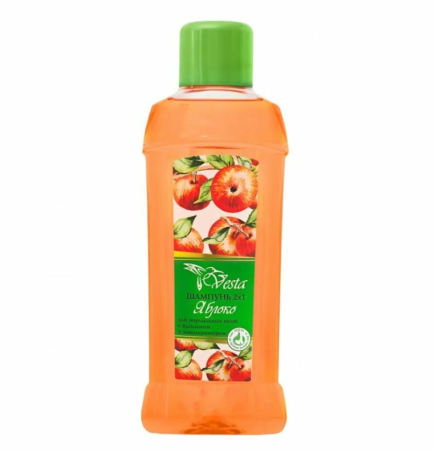 Шампунь 2в1 Vesta для нормальных волос Яблоко 1000 мл