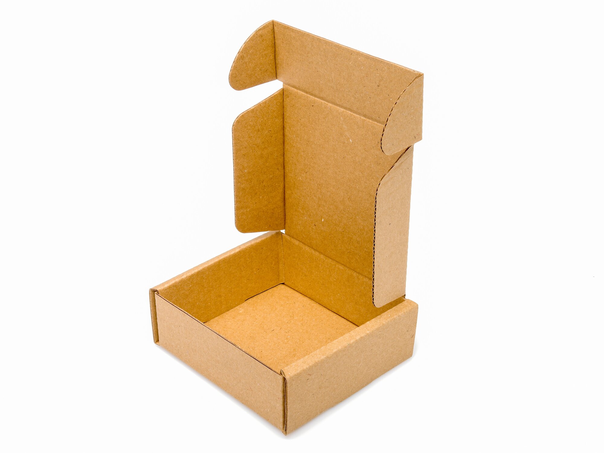 Коробка картонная самосборная подарочная и для посылок 8х8х3 см 10шт.