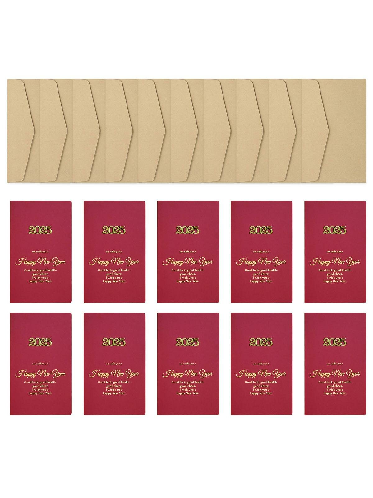 3D Поздравительная открытка 2025 года Змеи с конвертом для друзей-мужчин и женщин