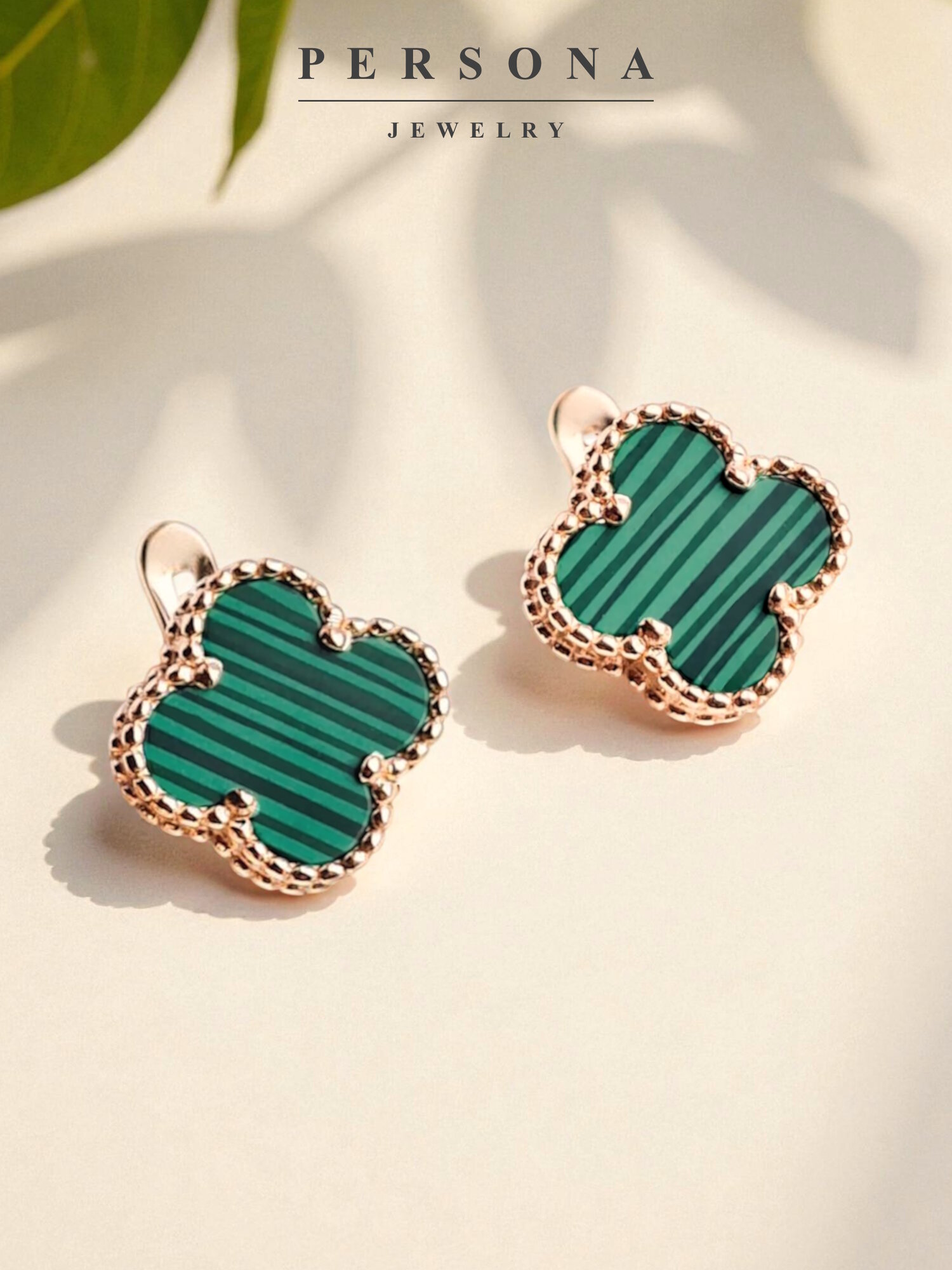 Серьги, серебро, 925 проба, золочение, малахит синтетический