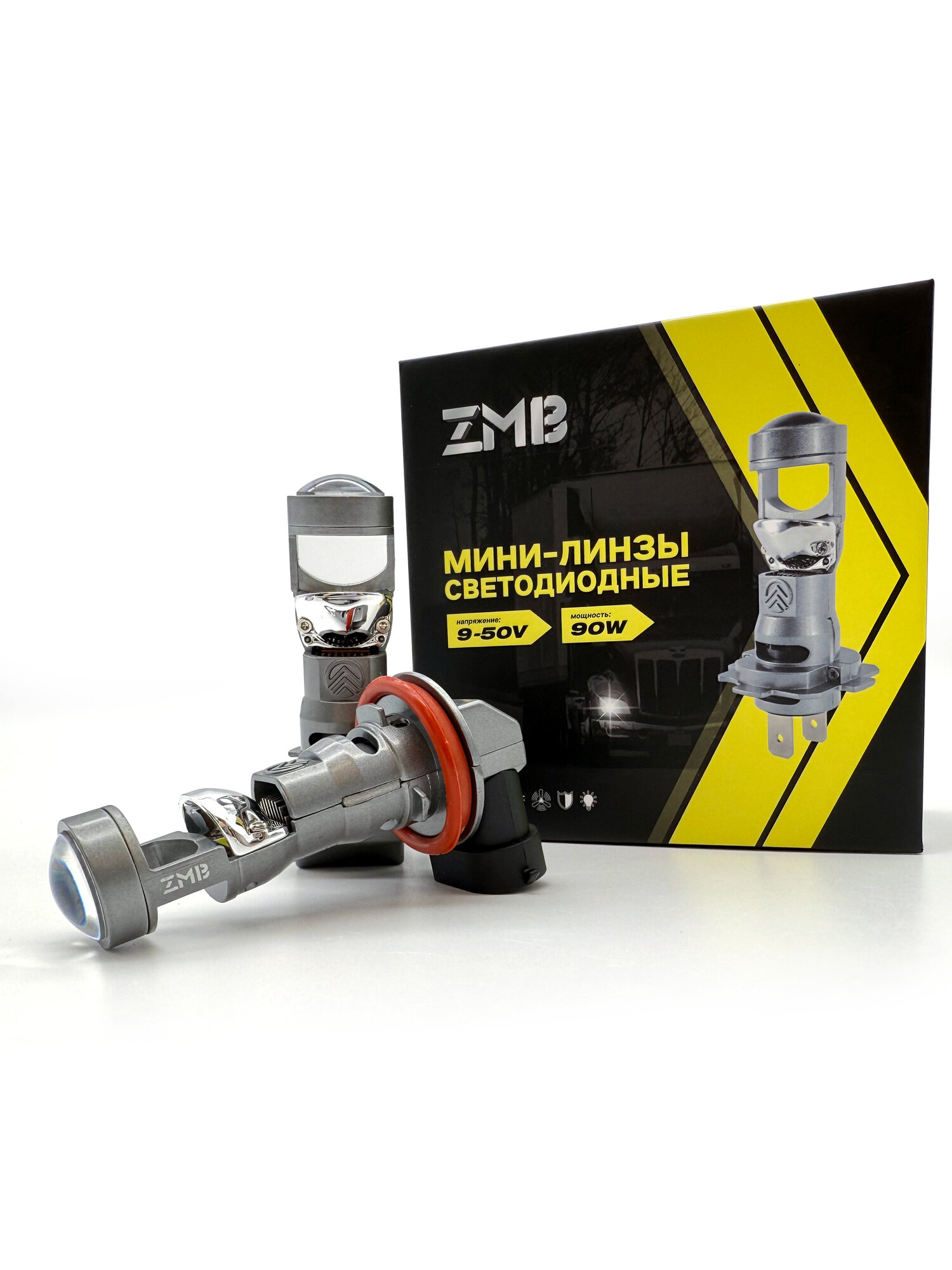 Светодиодные лампы в птф Н8 led для Kia Ceed 2012-2025 / led лампы мини линзы H8 для птф на Киа Сид