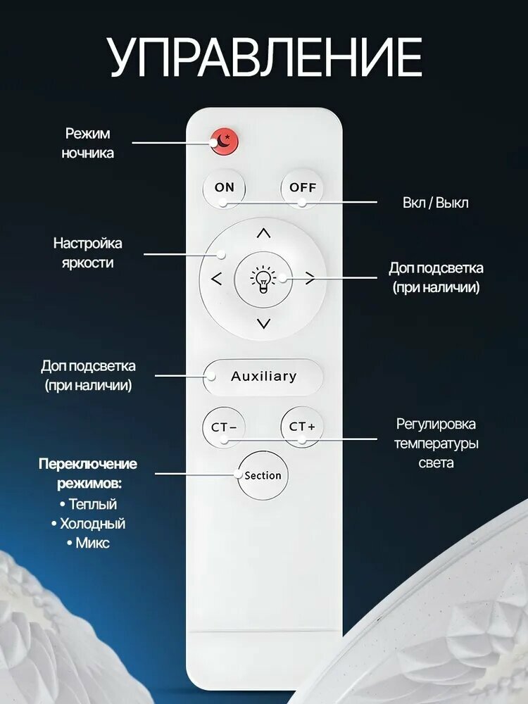 Люстра, LED, 120 Вт — фото 1