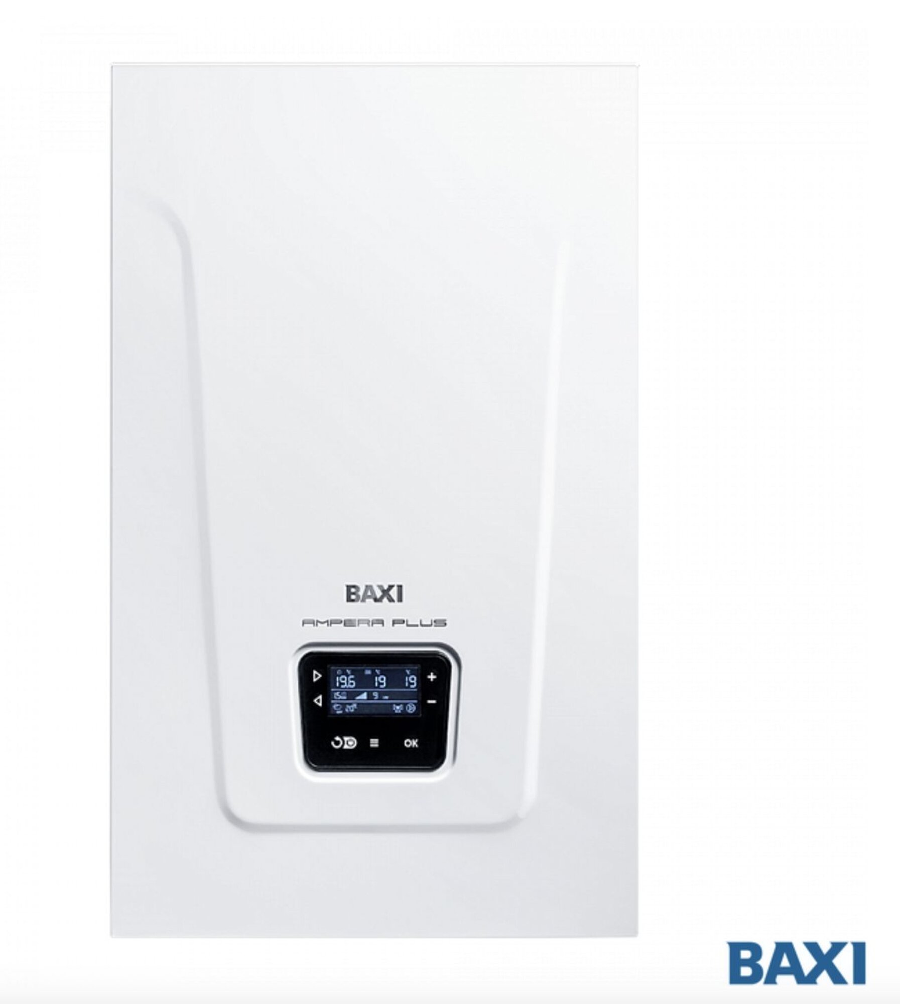 Электрический котел BAXI AMPERA Plus 9, дисплей, 12 л, белый