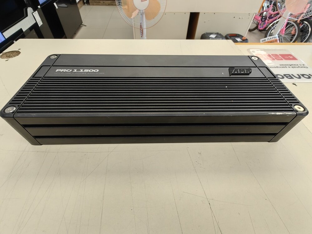 Автомобильный усилитель AMP PRO 1.1500, моноблок класса D, 3000 Вт, б/у, уценка