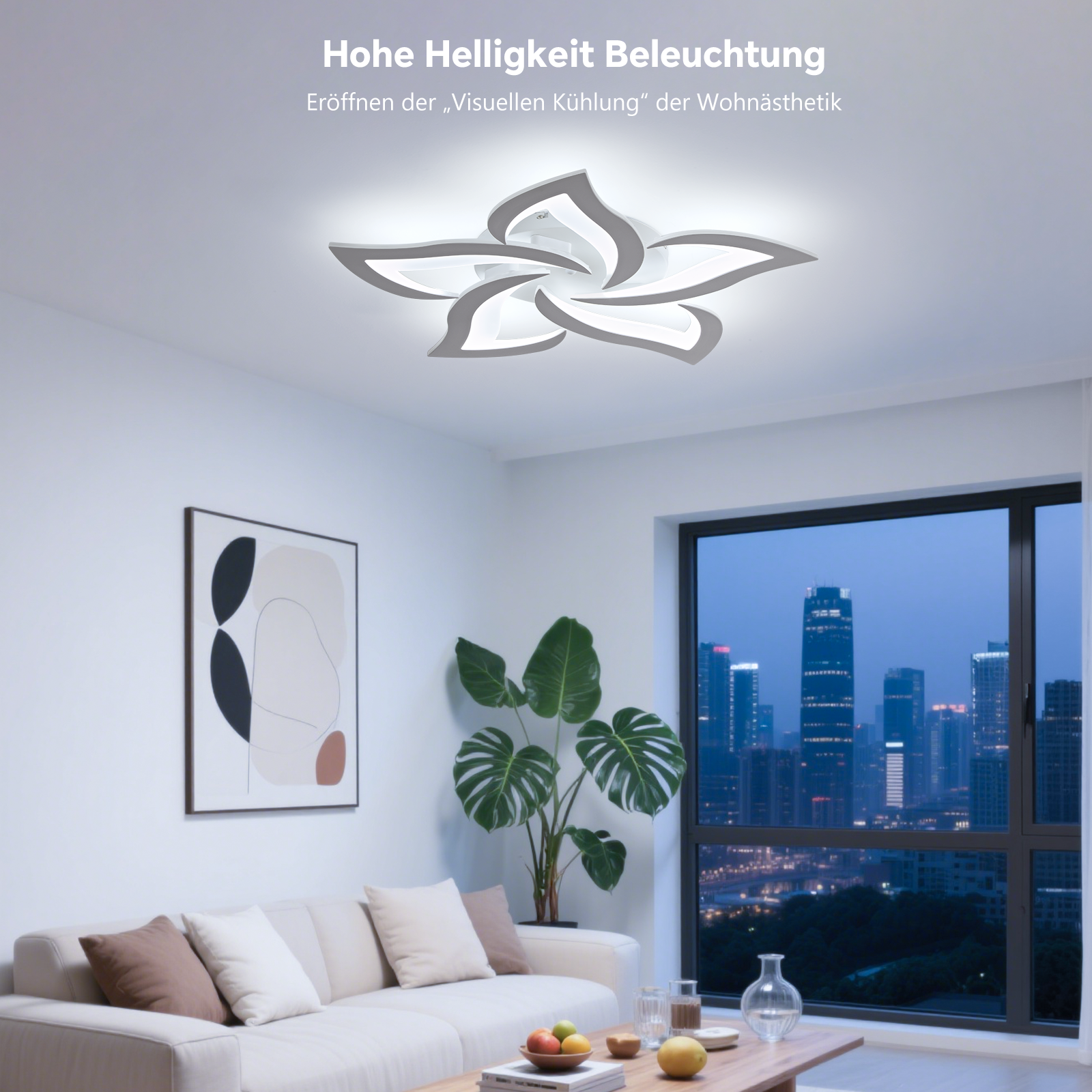 Светильник Bayht Ceiling Light, белый, светодиодные лампы, минимализм — фото 1