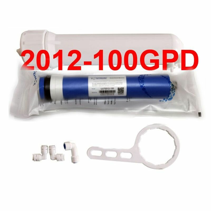 Мембрана Vontron ULP2012-100G с корпусом, уголками и обратным клапаном. Подходит для Гейзер Премиум, Экософт, Атолл, Барьер.