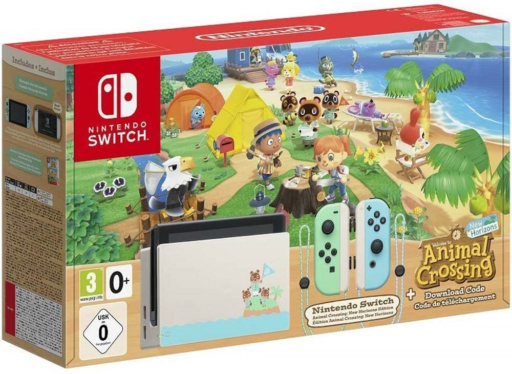 Игровая приставка Nintendo Switch Особое издание Animal Crossing: New Horizons (игра в комплекте)