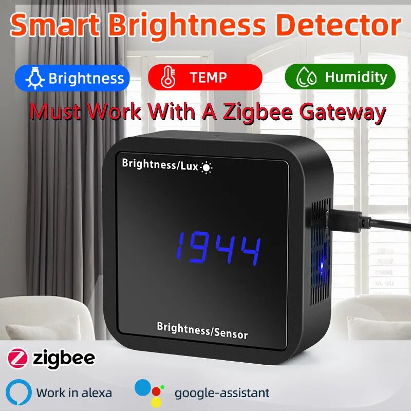 Датчик освещенности Zigbee, комплект (нужен хаб)