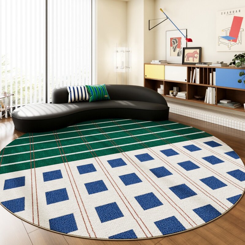 FILIGRANA Высококачественный круглый напольный коврик для дома, звукоизолирующий и противоскользящий, диаметром 40 см.