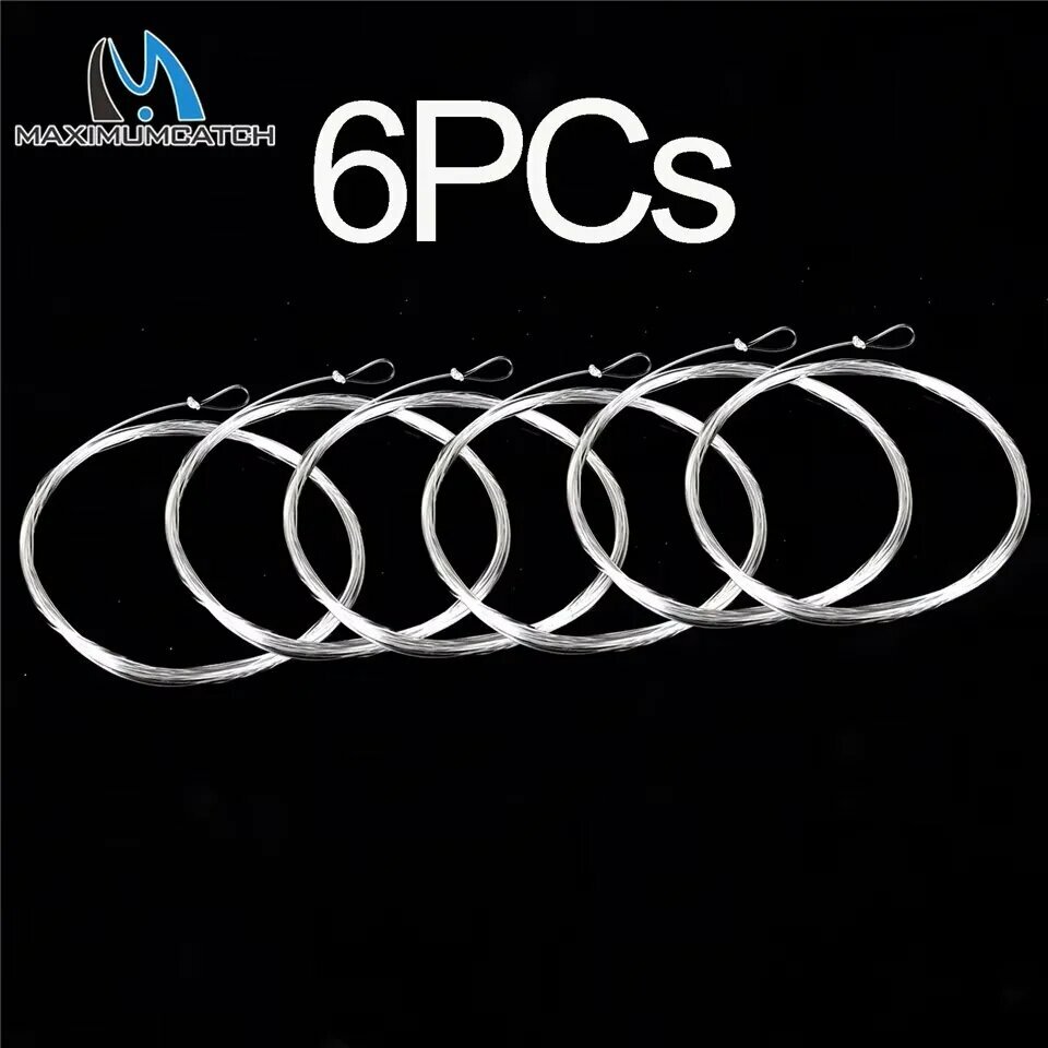 MAXIMUMCATCH Pro Флюороуглеродная леска для рыбалки, 9 футов, коническая 0X-7X с петлями, кристально прозрачная леска для ловли нахлыстом