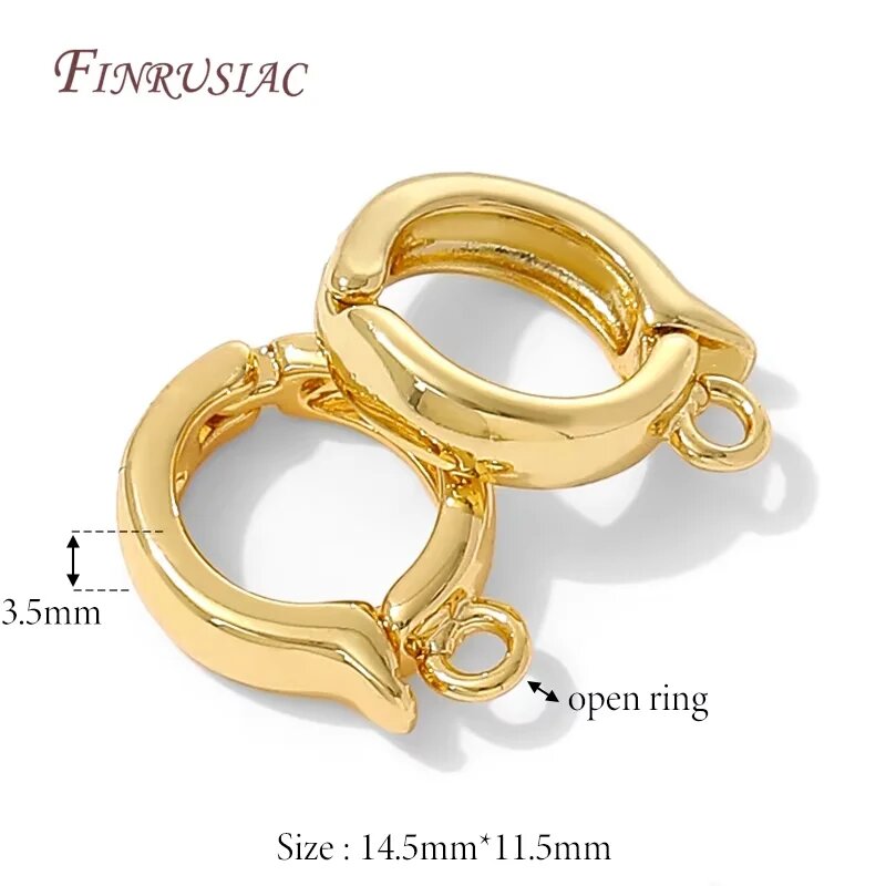 Золотые застежки-карабины 18K Gold Plated