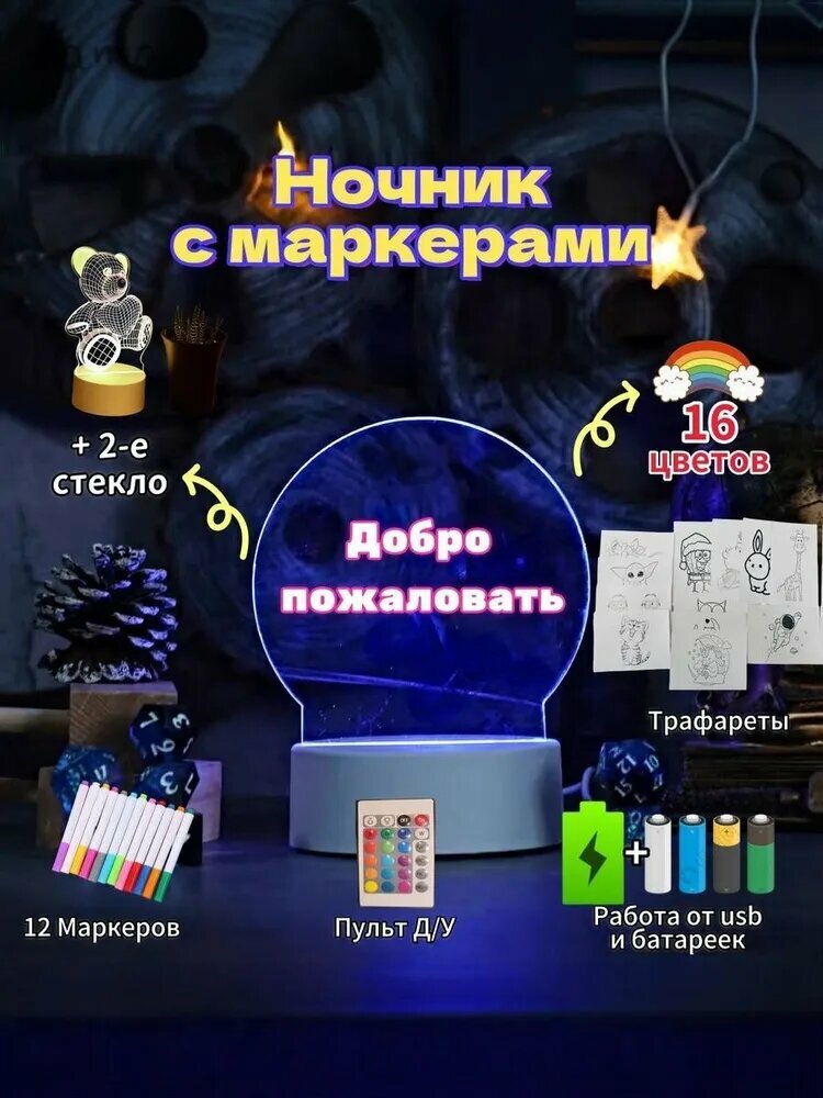 Детский игрушечный электронный планшет для рисования, Подарочный набор для творчества и рисованияХорошо