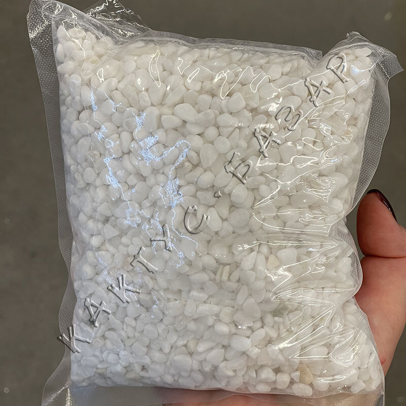 Грунт окатанный белый 4-6мм, 1кг