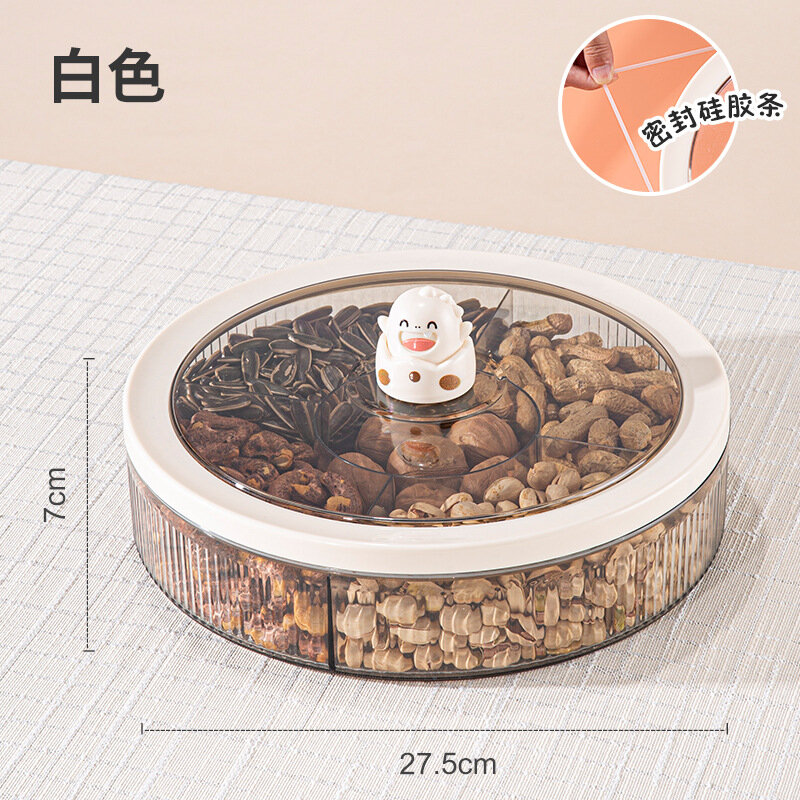 Горячая распродажа от производителя: коробка для хранения сухофруктов с крышкой, коробка для конфет на кофейном столике в гостиной с разделителями и уплотнительным кольцом, большая емкость для сухофруктов