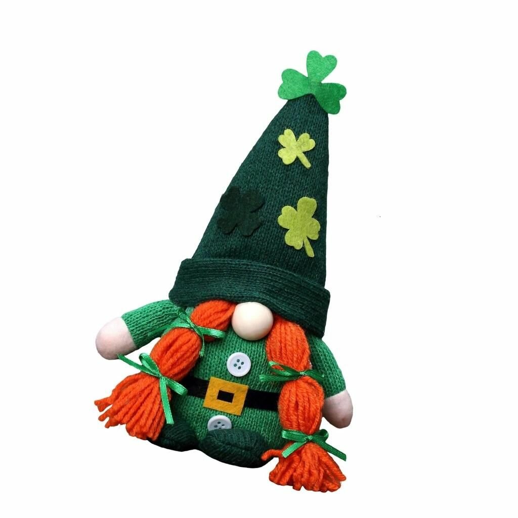 Украшения на День Святого Патрика, плюшевые гномы ручной работы, лепреконы, - Женская модель
